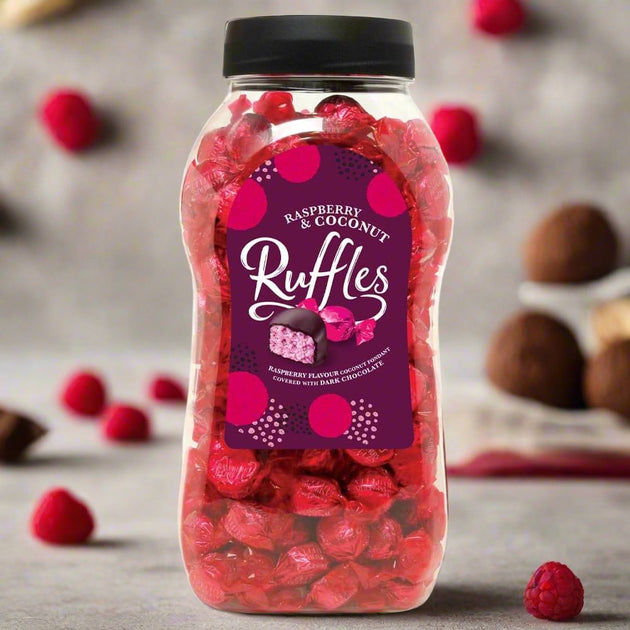 Buy Jameson's Ruffles Raspberry & Coconut 100g at SnacksOnline.co.uk ...