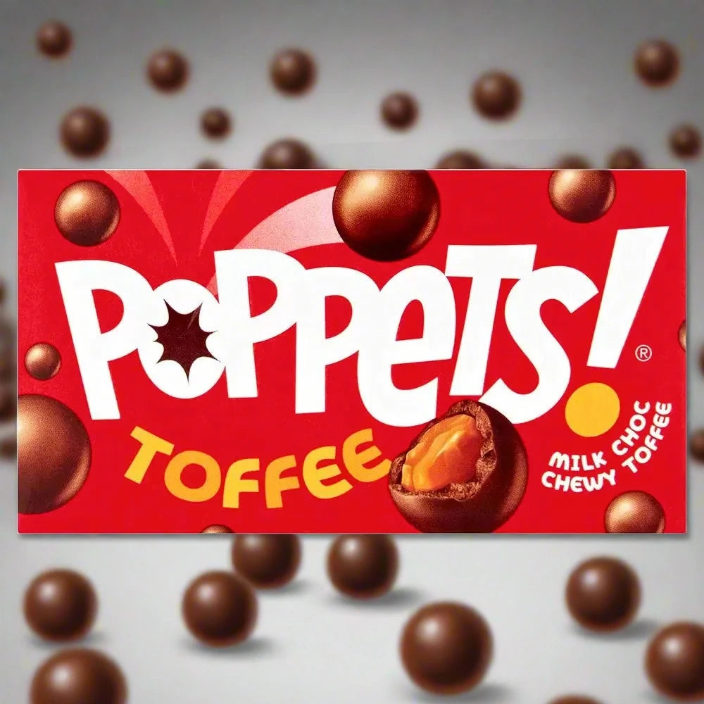 Buy Poppets Box Chewy Toffee 40g at SnacksOnline.co.uk