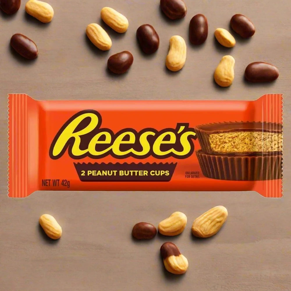 Buy Reese's Milk Chocolate Peanut Butter Cups 42g at SnacksOnline.co.uk