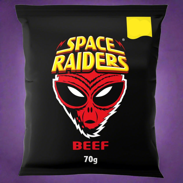 Buy Space Raiders Beef Crisps 70g, £1.25 PMP at SnacksOnline.co.uk ...