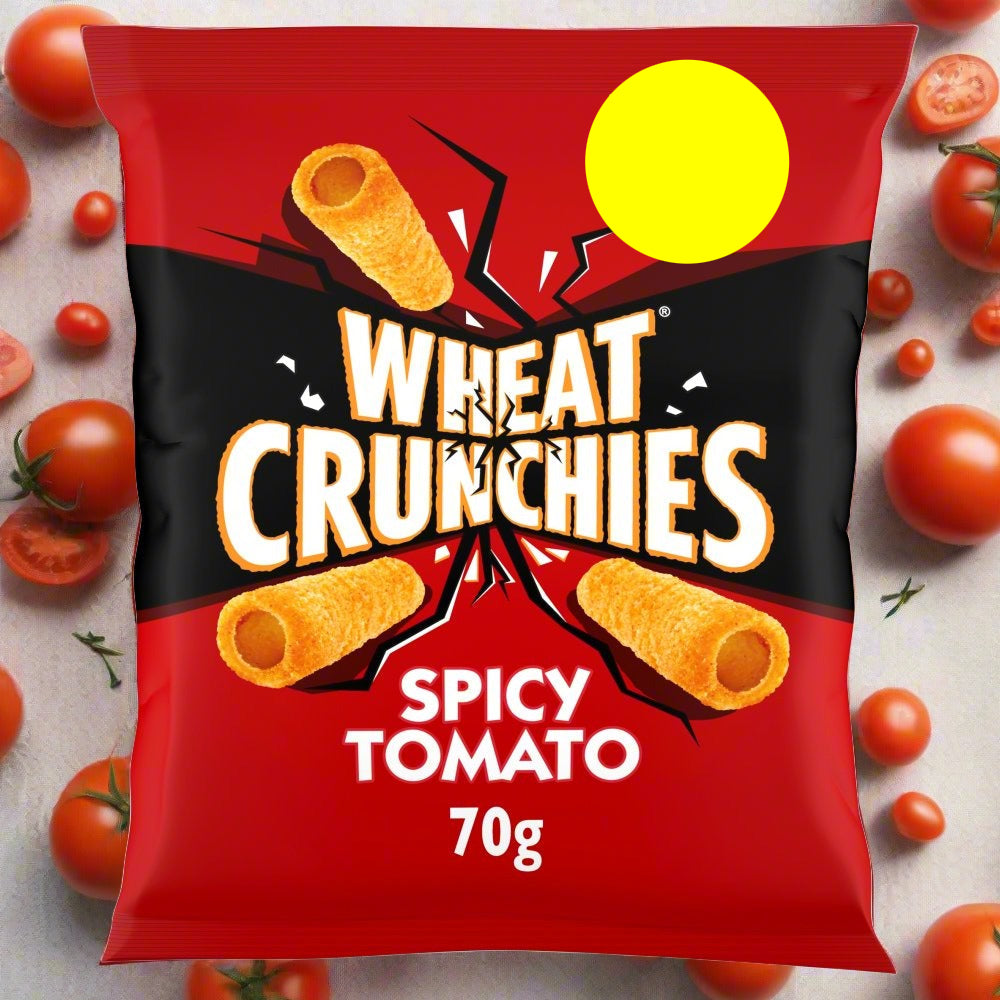 Buy Wheat Crunchies Spicy Tomato Crisps 70g, £1.25 PMP at SnacksOnline ...