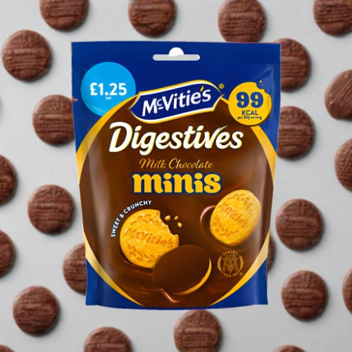 Buy McVitie's Digestives Milk Chocolate Minis 80g at SnacksOnline.co.uk ...