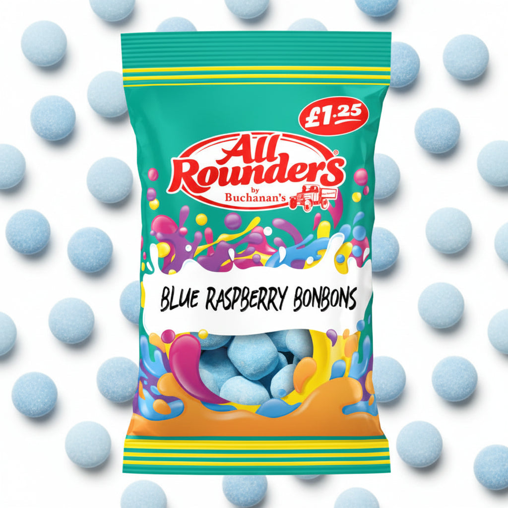Buy All Rounders By Buchanan's Blue Raspberry Bon Bons 100g at ...