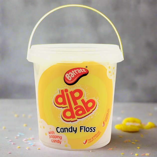 Buy Barratt Dip Dab Candy Floss Tub 50g at SnacksOnline.co.uk | Snacks ...