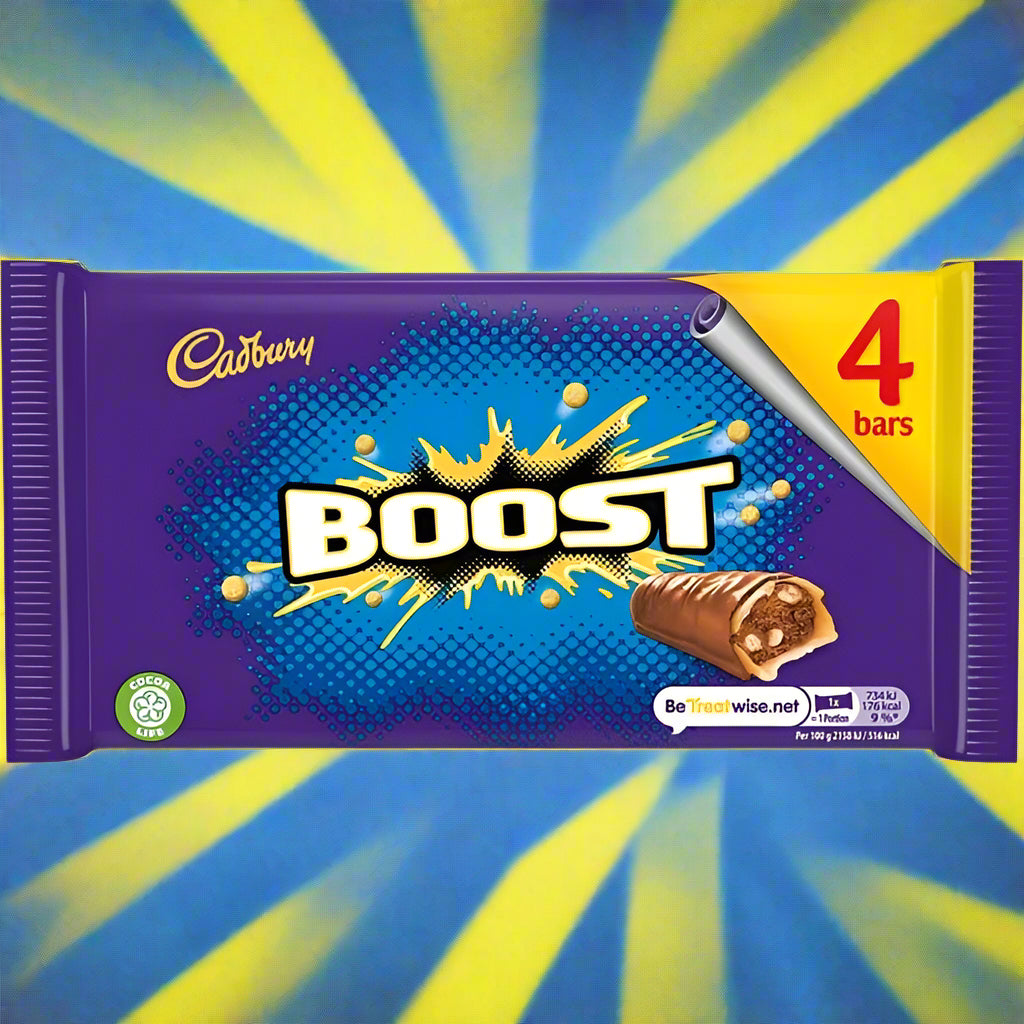 Buy Cadbury Boost Chocolate Bar 4 Pack £1.89 at SnacksOnline.co.uk