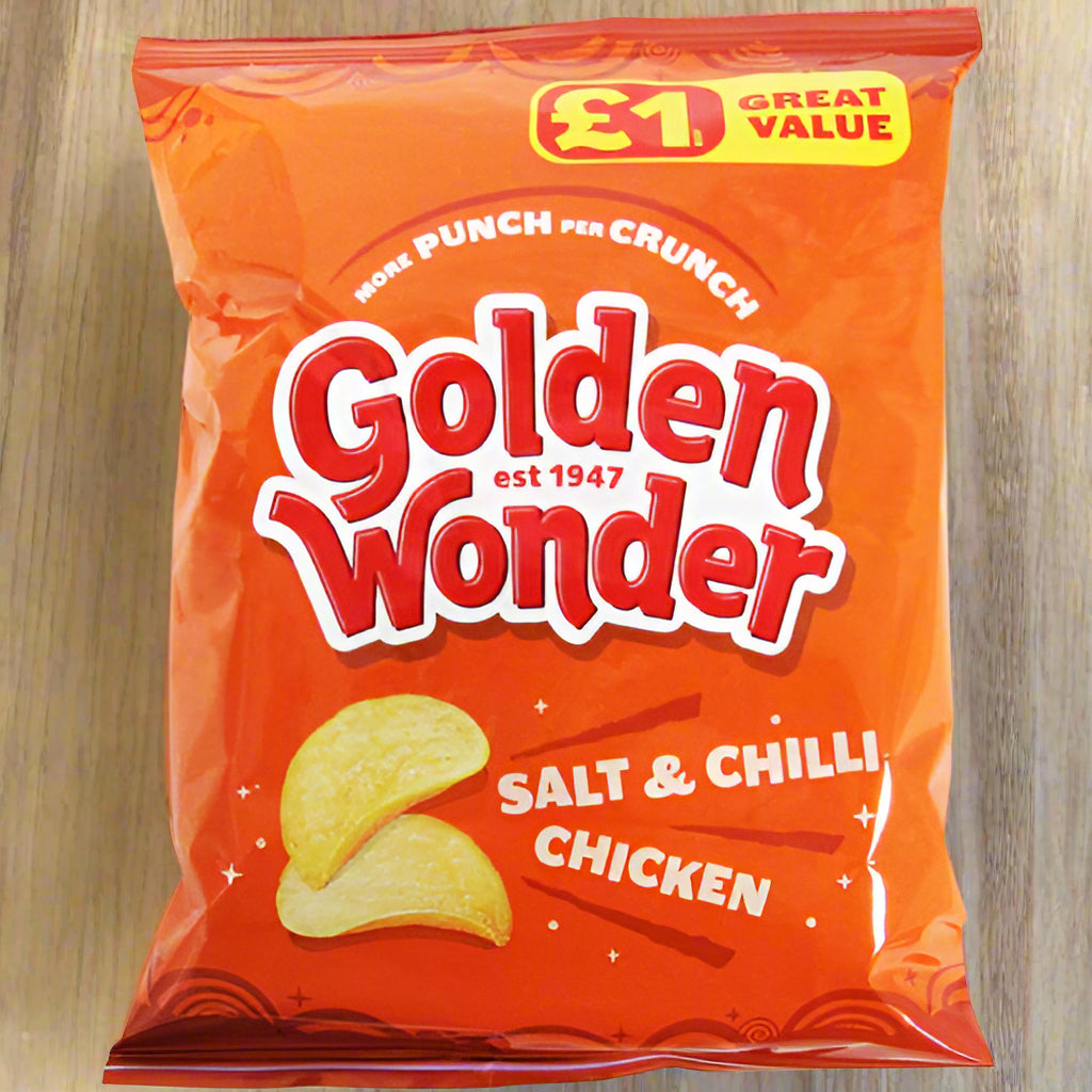 Buy Golden Wonder Salt And Chilli Chicken PM £1 57g at SnacksOnline.co.uk