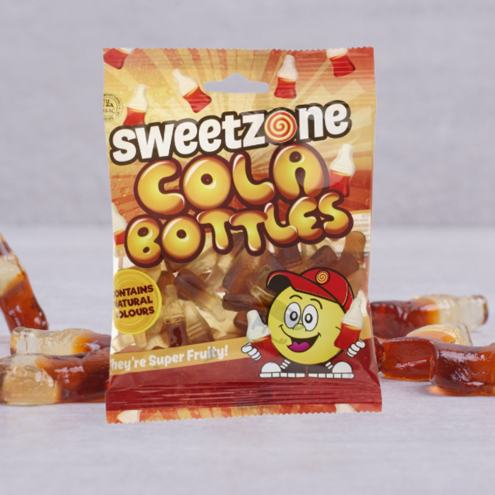 Buy Sweetzone Cola Bottles 90g at SnacksOnline.co.uk