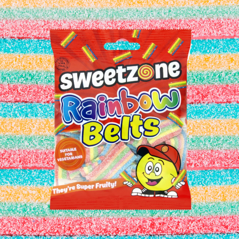 🎀 Sweetzone Belts – Rainbow & Sour Strips of Fun