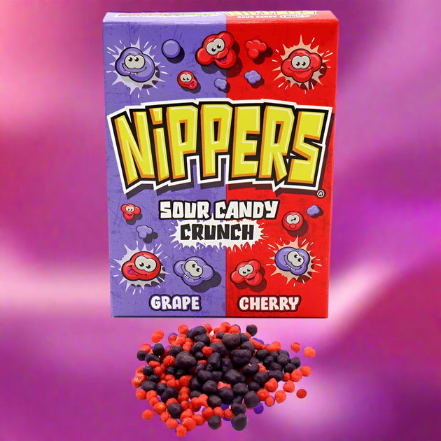Buy Zed Candy Nippers Grape & Cherry Box 50g at SnacksOnline.co.uk ...