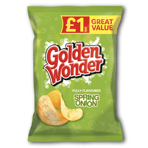 Buy Golden Wonder Spring Onion Flavour Potato Crisps 57g at ...