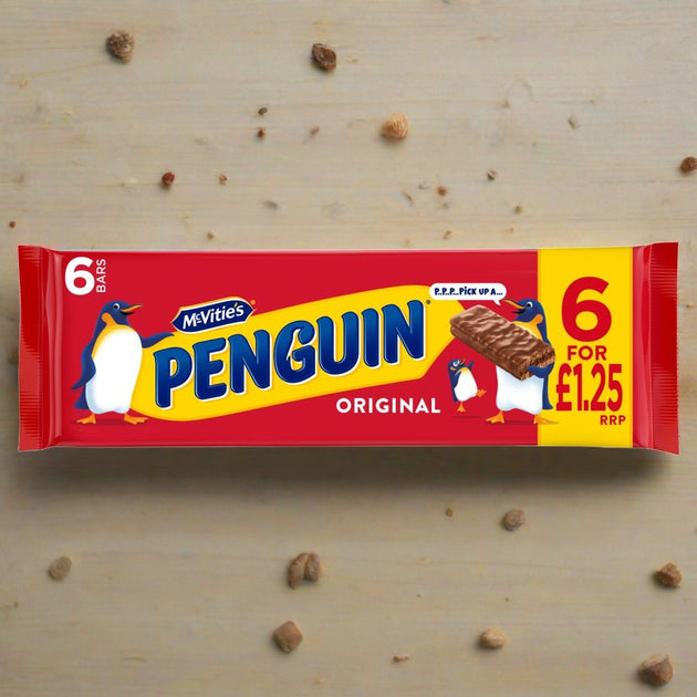 Buy McVitie's Penguin Original 6 x 24.6g Biscuits at SnacksOnline.co.uk ...