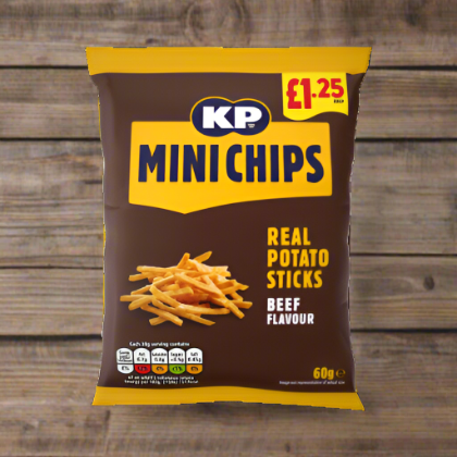 Buy KP Mini Chips Beef 60g Single Packet at SnacksOnline.co.uk | Snacks ...