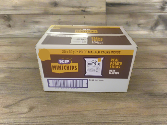 Buy KP Mini Chips Beef 60g Full Box (20 Pack) at SnacksOnline.co.uk ...