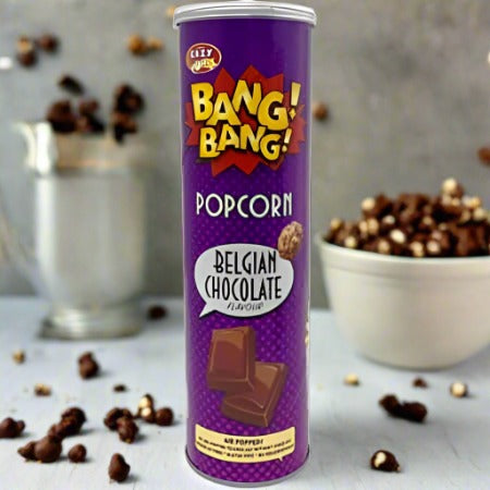 Buy Bang Bang Popcorn Belgian Chocolate 85g at SnacksOnline.co.uk ...
