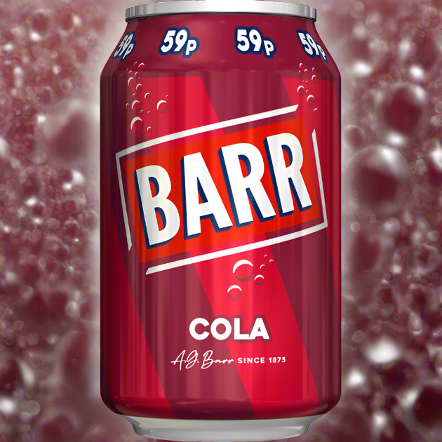 Buy Barr Cola 330ml Can at SnacksOnline.co.uk | Snacks Online
